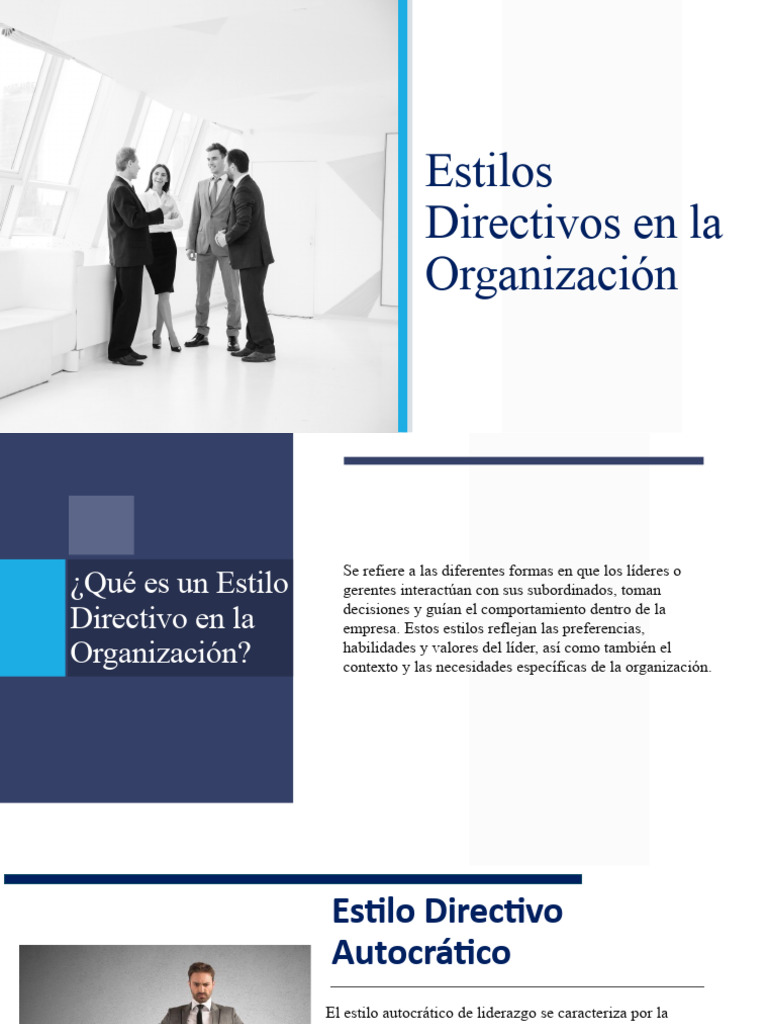 Estilos Directivos en La Organización | Descargar gratis PDF ...