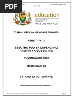 SESOTHO HL Grade 11 | PDF
