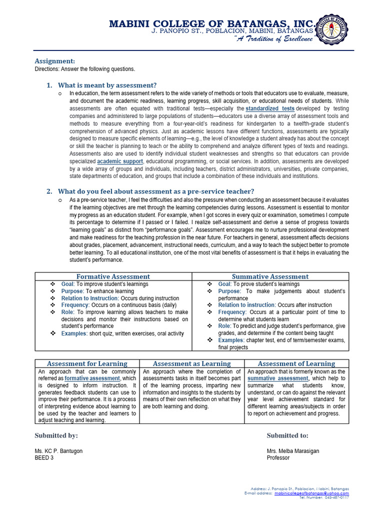 Understanding Educational Assessment Methods | PDF | Educational Assessment | Learning