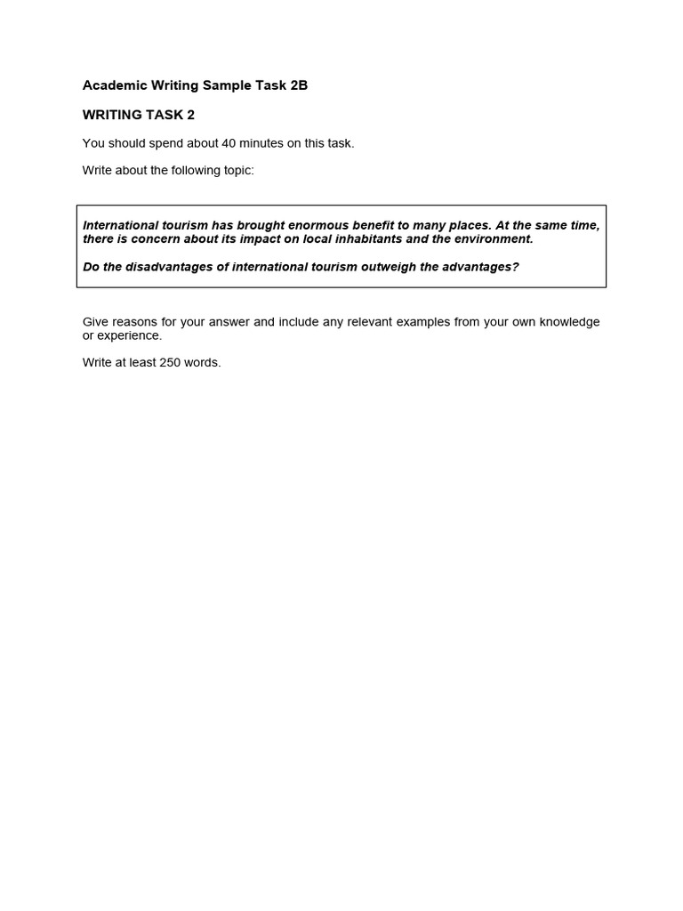 Academic Writing Sample Task 2b | PDF | Career & Growth | Foreign ...