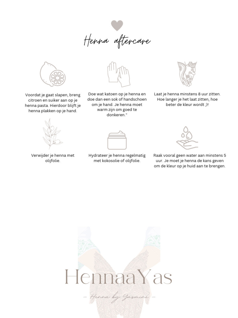 Henna Aftercare FR | PDF