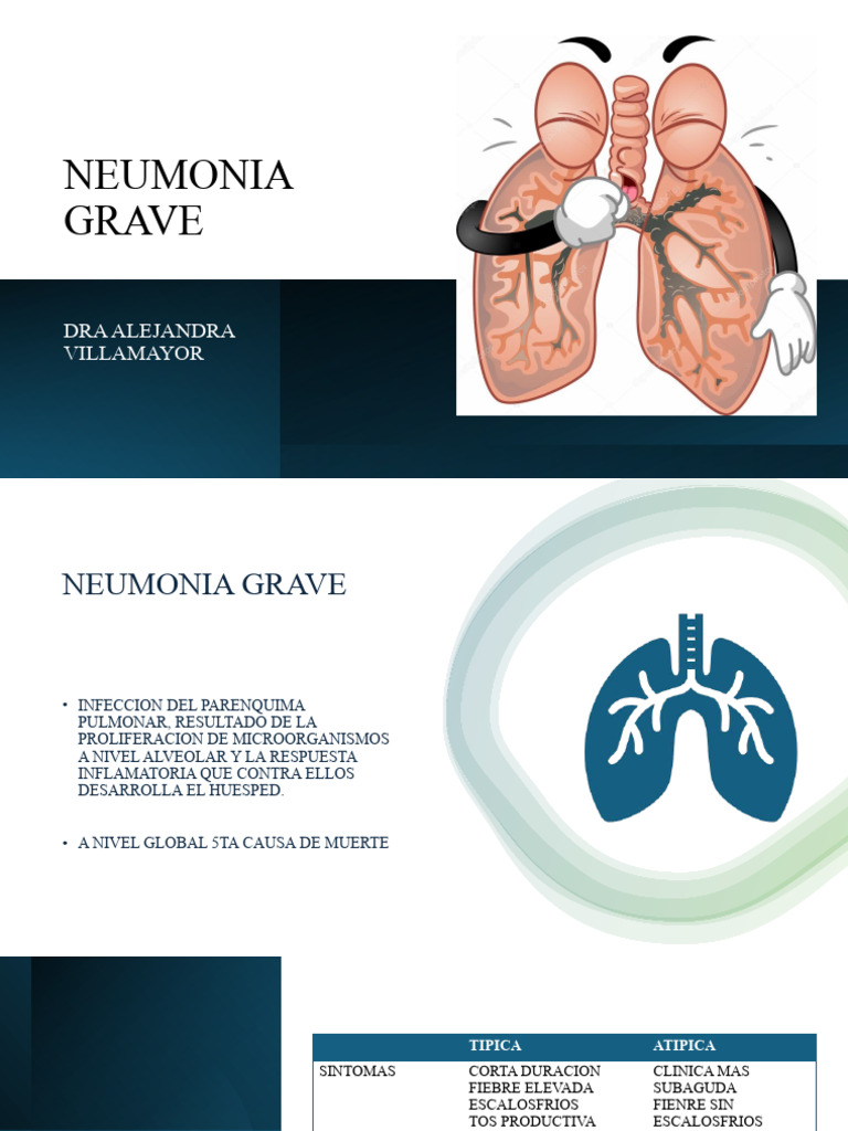 Neumonia Grave | PDF | Neumonía | Especialidades Medicas