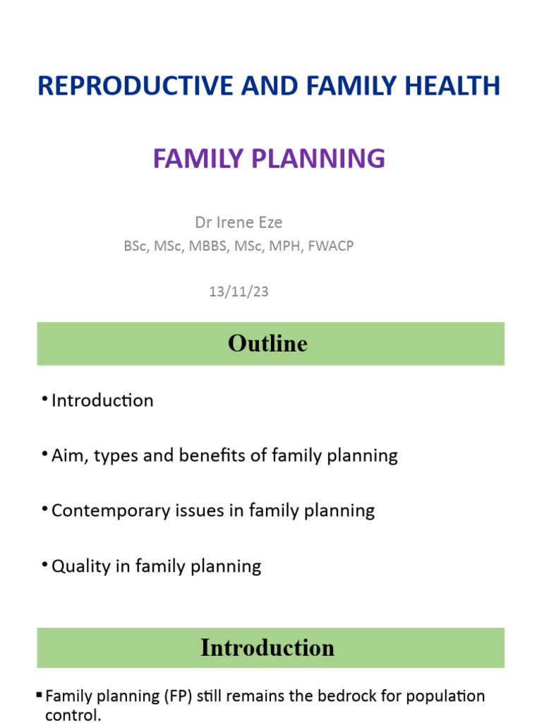 Family Planning - 6 | PDF | Combined Oral Contraceptive Pill | Family ...