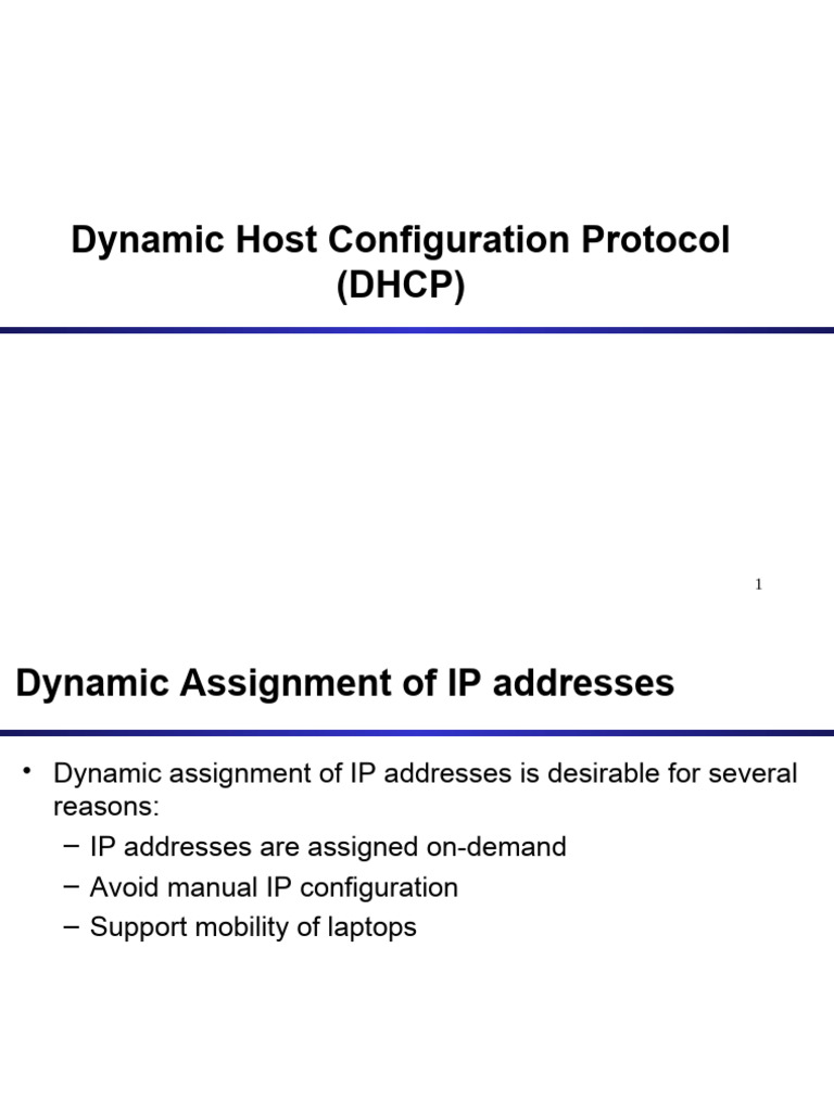 module18-dhcp | PDF | Internet Standards | Computer Network