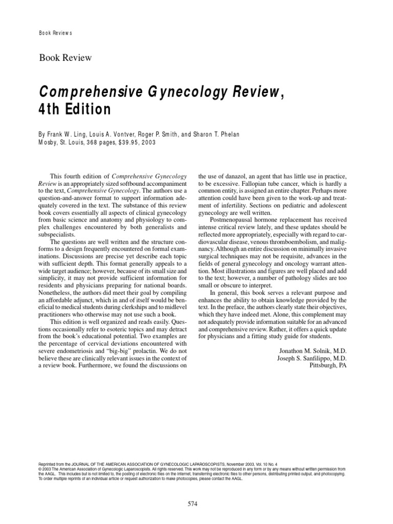 c.coek.Info Comprehensive Gynecology Review 4th Edition | PDF ...