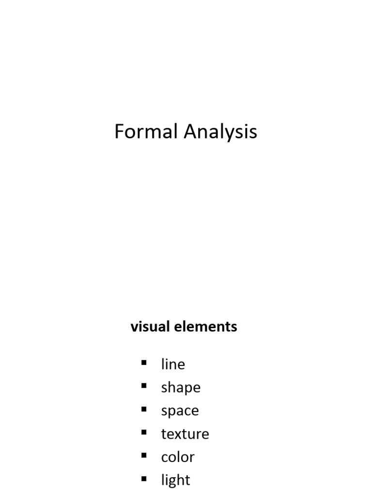 Formal Analysis | PDF | Color | Shape