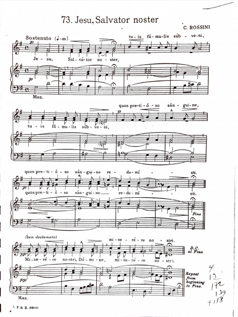 Jesu, Salvator Noster | PDF