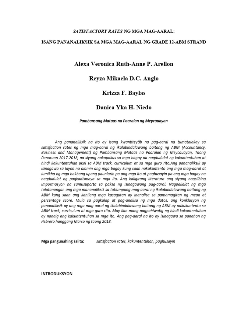 Sample Template Para Sa Pagbasa 2024 (1) | PDF