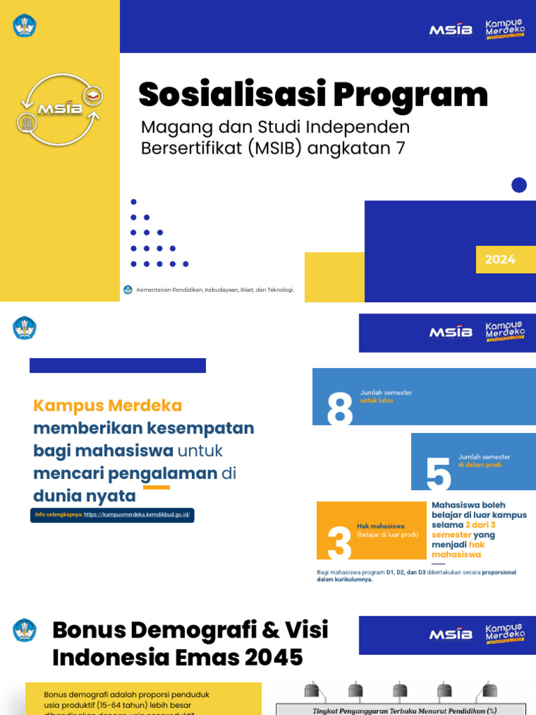 Sosialisasi Program Msib 7 | PDF