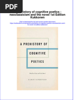 Cognitive Poetics | PDF | Narrative | Emotions