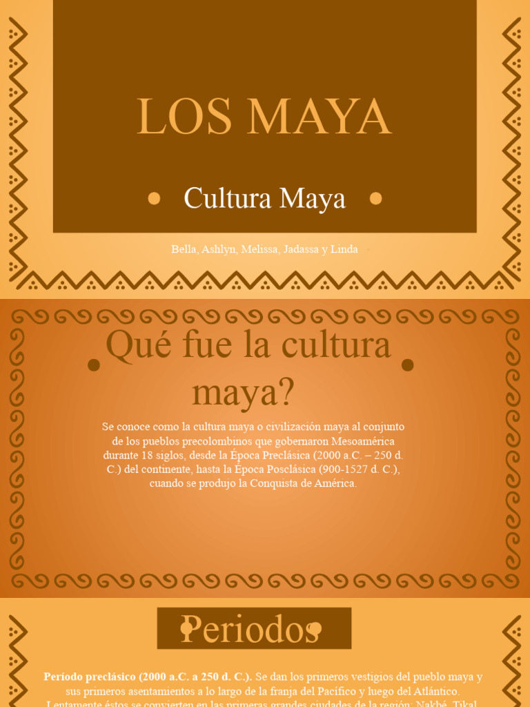 Cultura Maya: Historia y Significado | PDF | Civilización maya ...