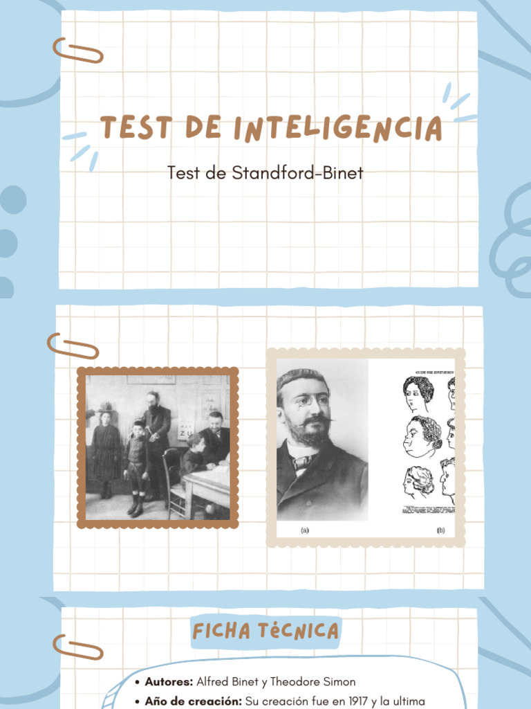 Test Stanford-Binet: Origen y Adaptación | PDF | Inteligencia ...