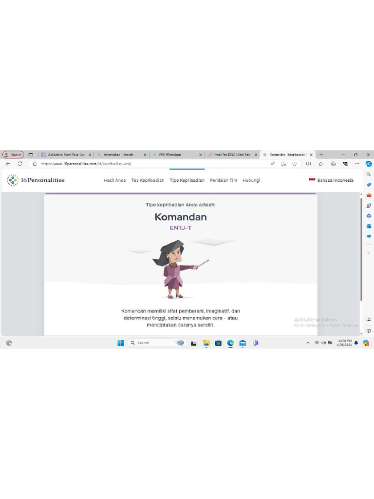 Personality Tes 1 | PDF