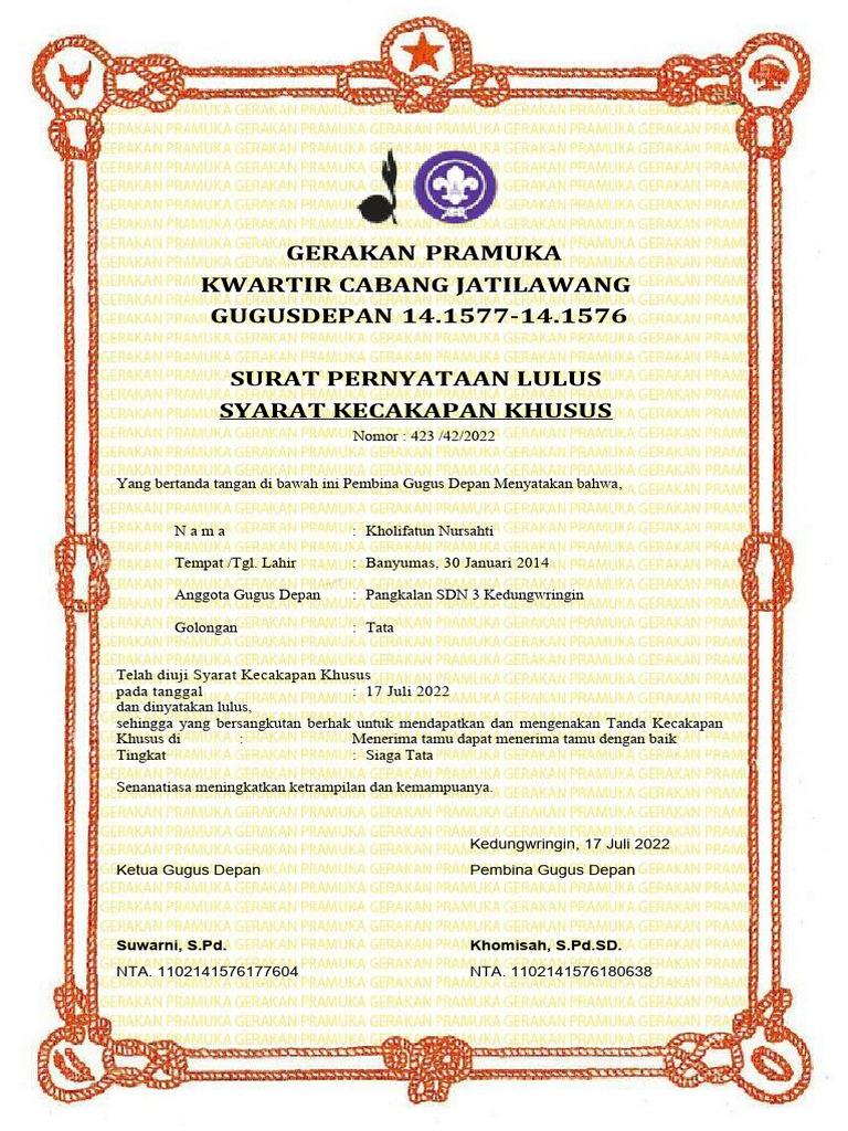 Gerakan Pramuka | PDF