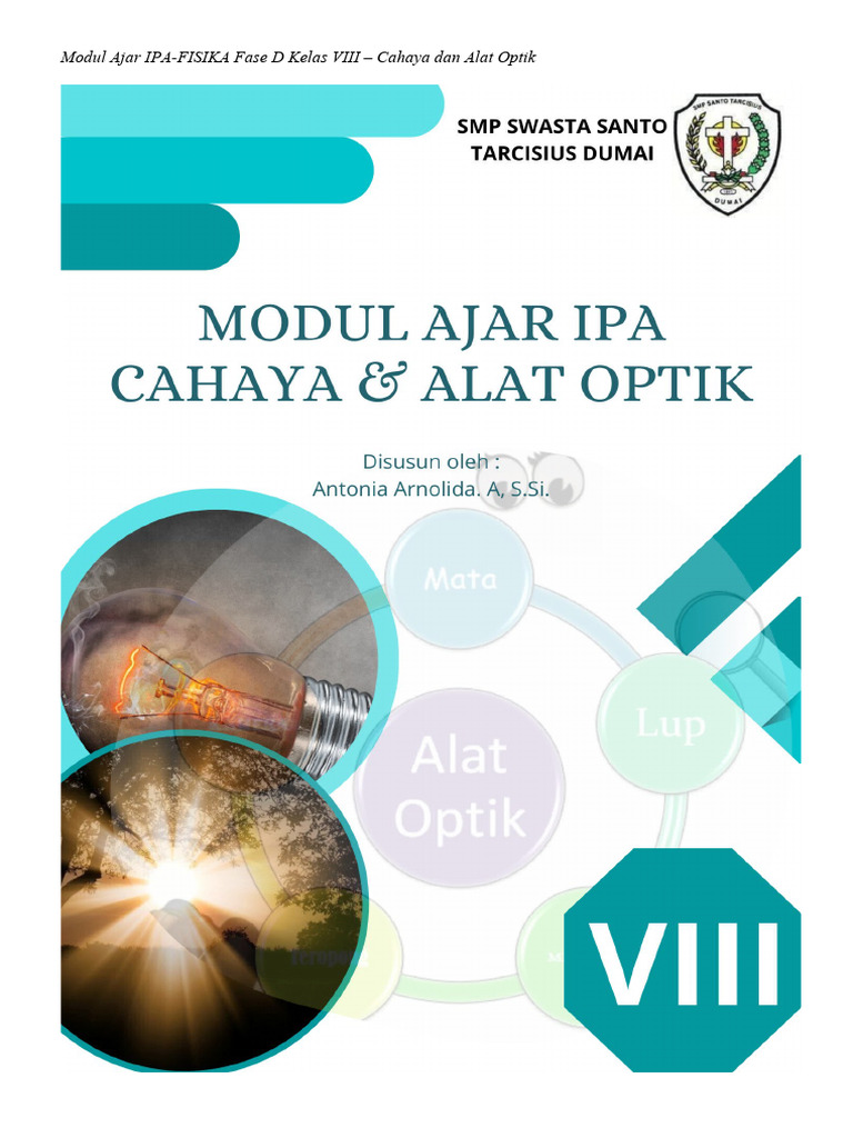 Modul Ajar Cahaya Kelas 8 Kurikulum Merdeka | PDF