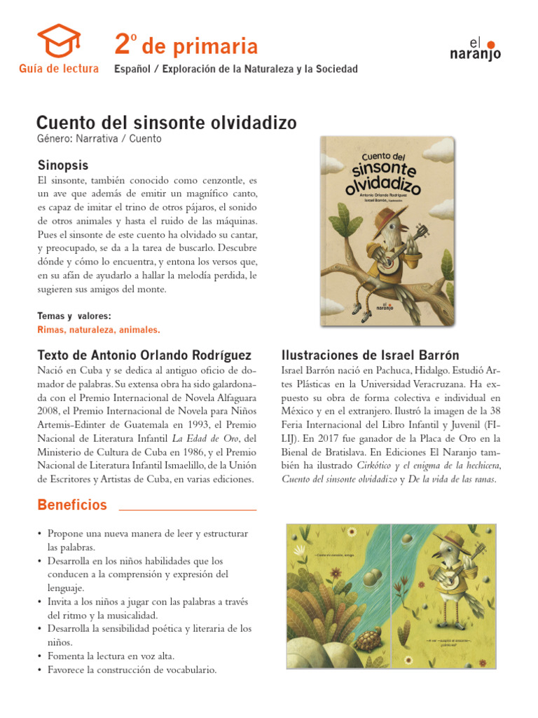 GL Cuento Del Sinsonte Olvidadizo Ediciones El Naranjo | PDF | Literatura infantil