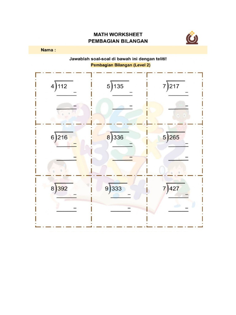 Pembagian Kelas 4 | PDF