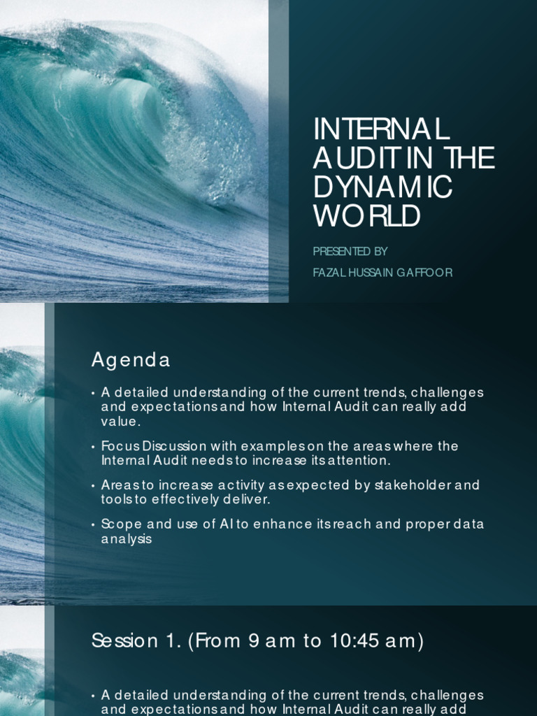 Internal Audit in The Dynamic World | PDF | Internal Audit | Audit