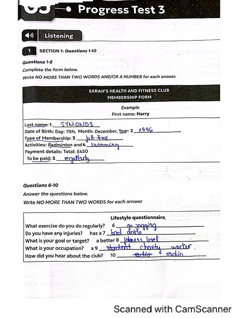 Lan Nguyễn - Progress test 3 | PDF