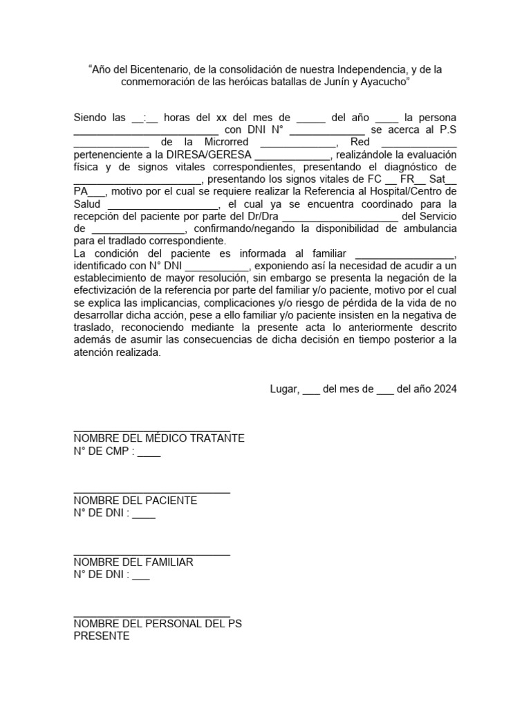 MODELO DE DESCARGO | PDF