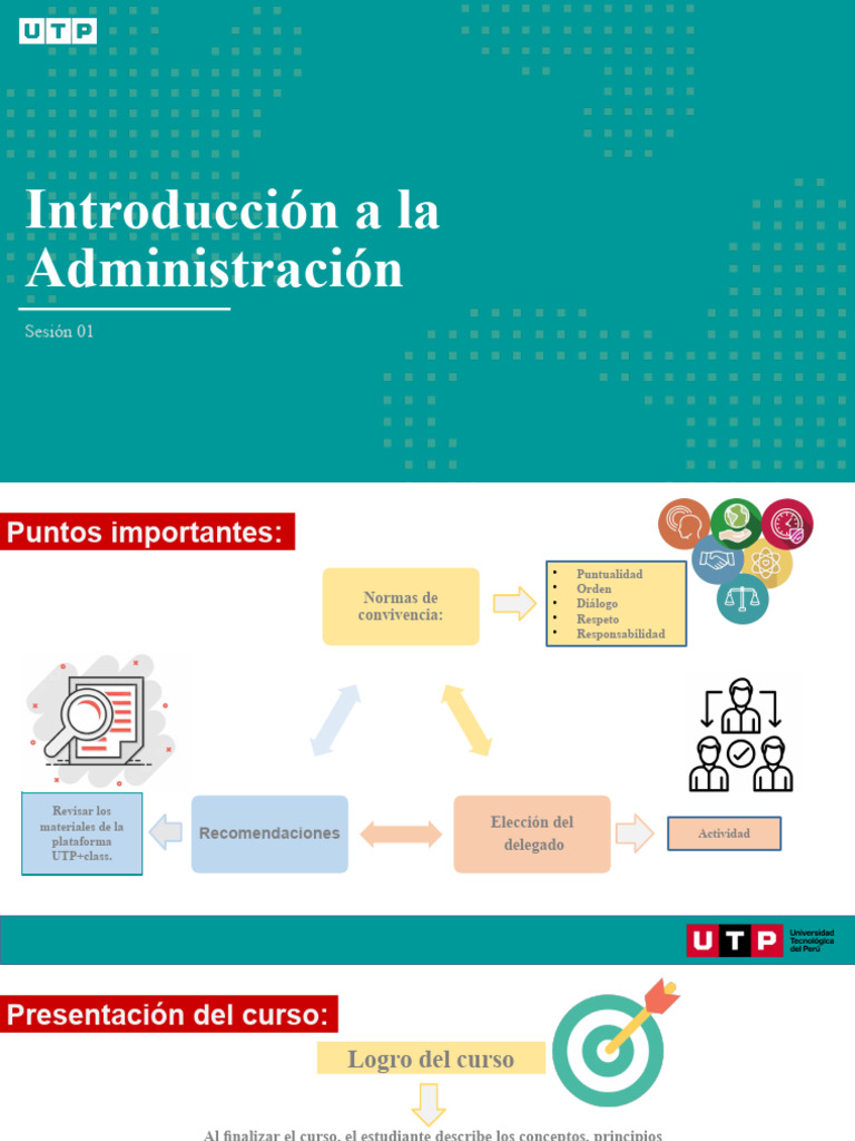 S01 - Introducciขn a La Administraciขn - MODIFI | PDF | Planificación | Business