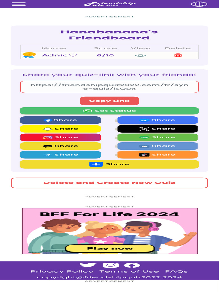 BFF Friendship Test! Accept This Challenge Now! Friendship Quiz 2022 ...