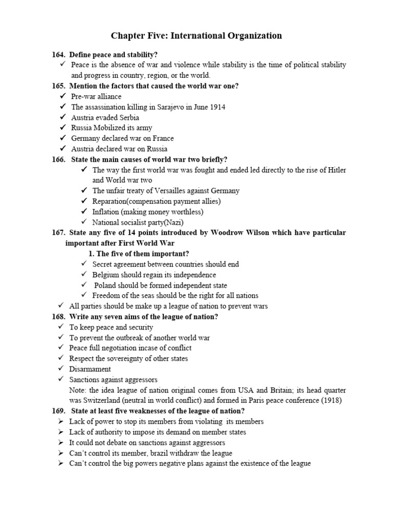 Social Chapter Five-1 | PDF | United Nations | International Relations