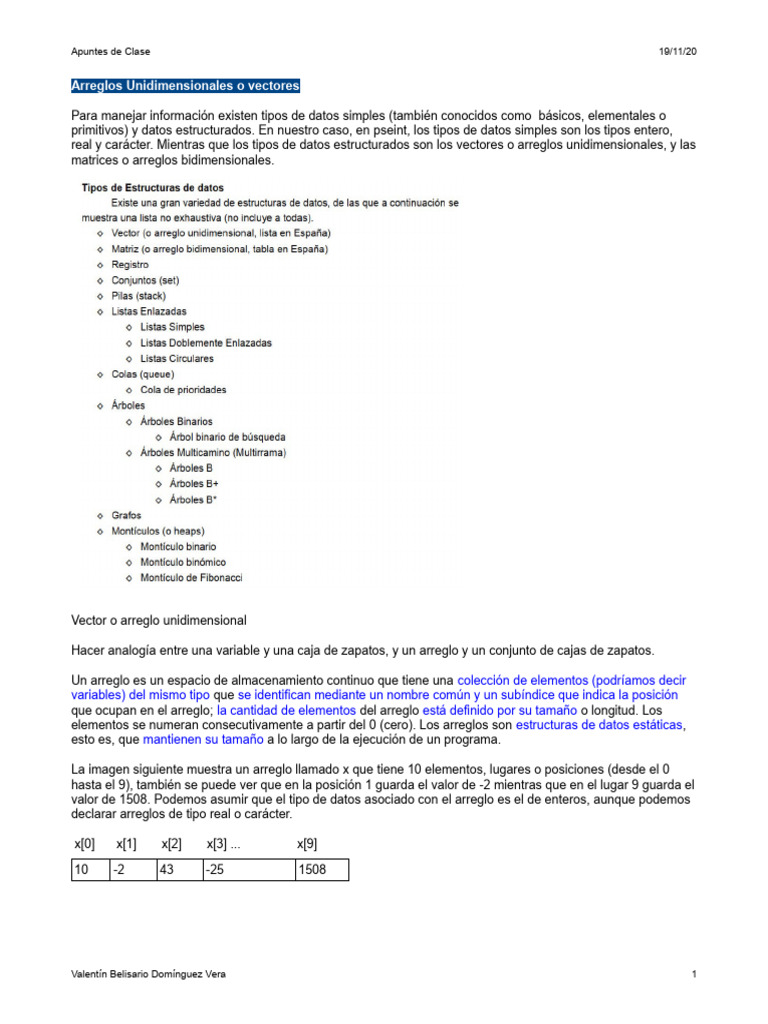 Arreglos Unidimensionales en Pseint | PDF | Matemáticas Aplicadas | Programación de computadoras