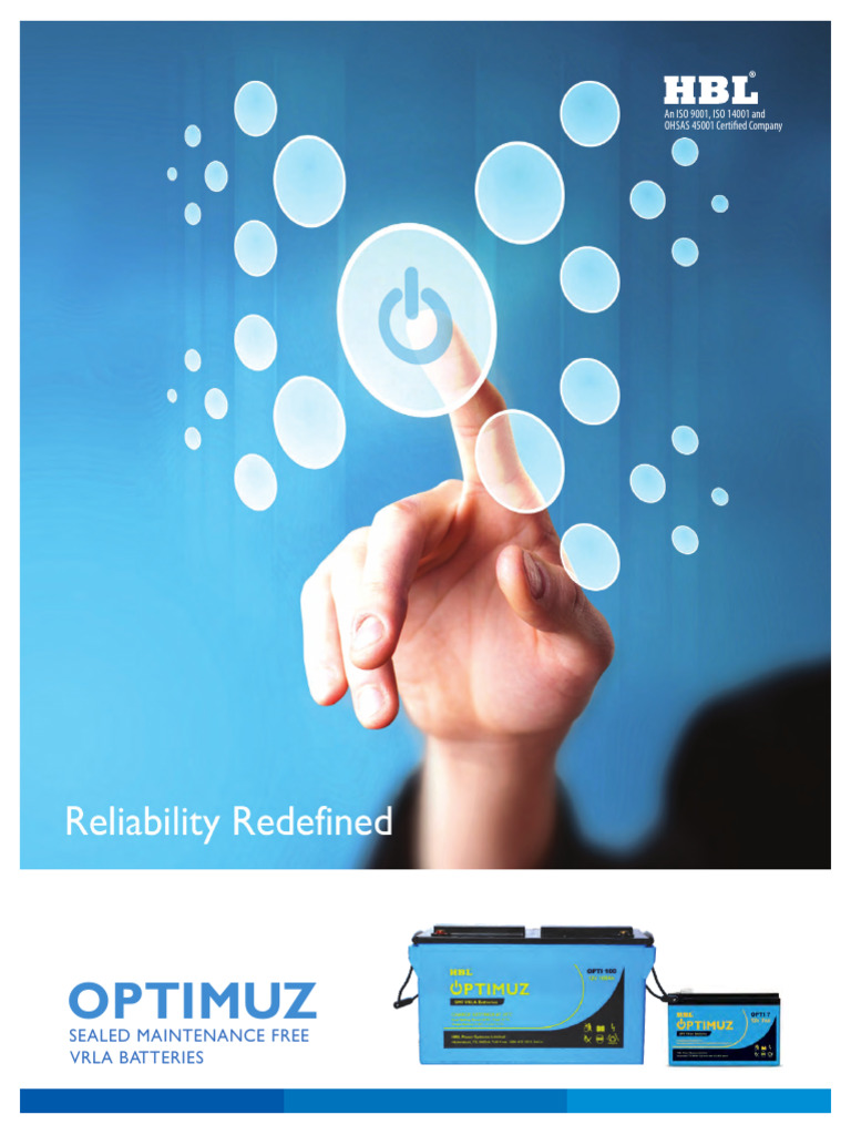 12V SMF Vrla Optimuz Series Product Leaflet | Download Free PDF ...