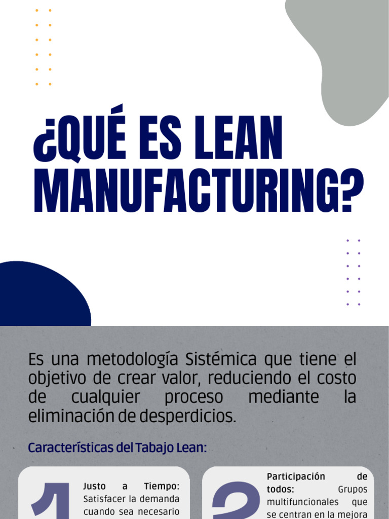 Que Es Lean Manufacturing | PDF