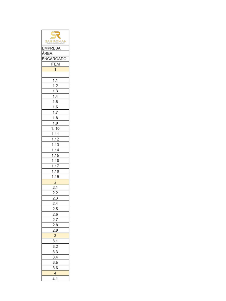 Check List - de Orden y Limpieza - San Roman | PDF | Bienes ... Check List - de Orden y Limpieza - San Roman | PDF | Bienes ...