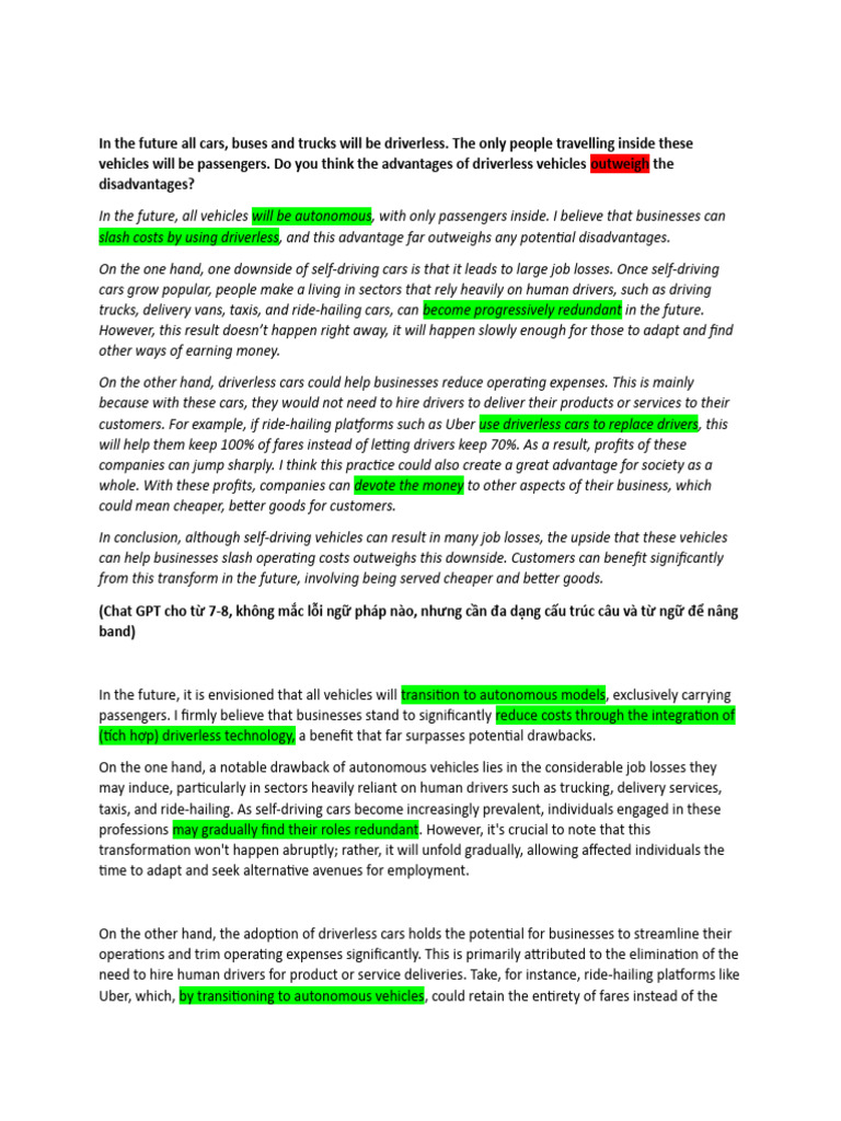 Ielts Writing Practice Upload 1 | PDF | Car | Motor Vehicle