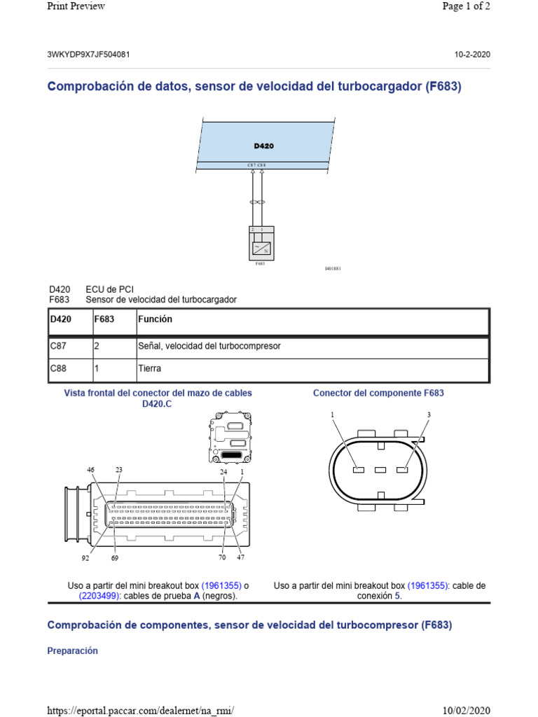 sensor de velocidad del turbocargador F683 | PDF | Electrónica ...