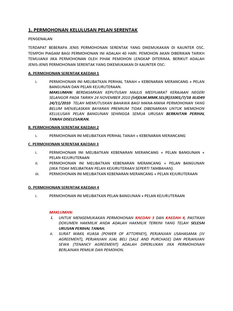 Pengenalan Jenis Permohonan | PDF