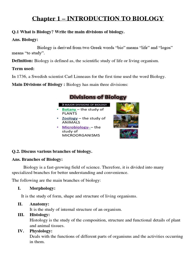 Class 9 Biology | PDF | Taxonomy (Biology) | Cell (Biology)