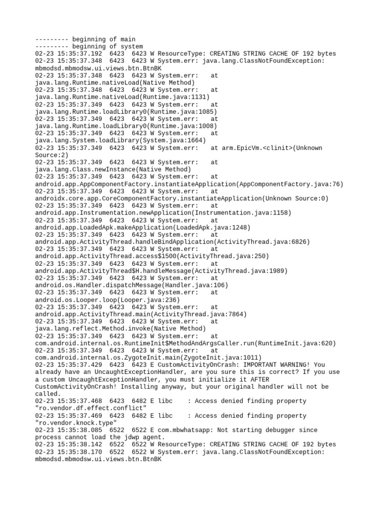 Logcat | PDF | Java (Programming Language) | Mobile App