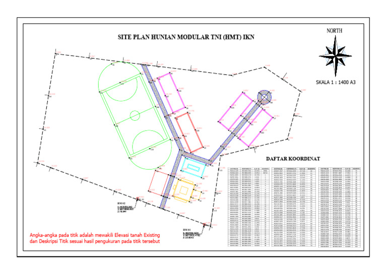 1.SITEPLAN HMT ELEVASI TITIK | PDF