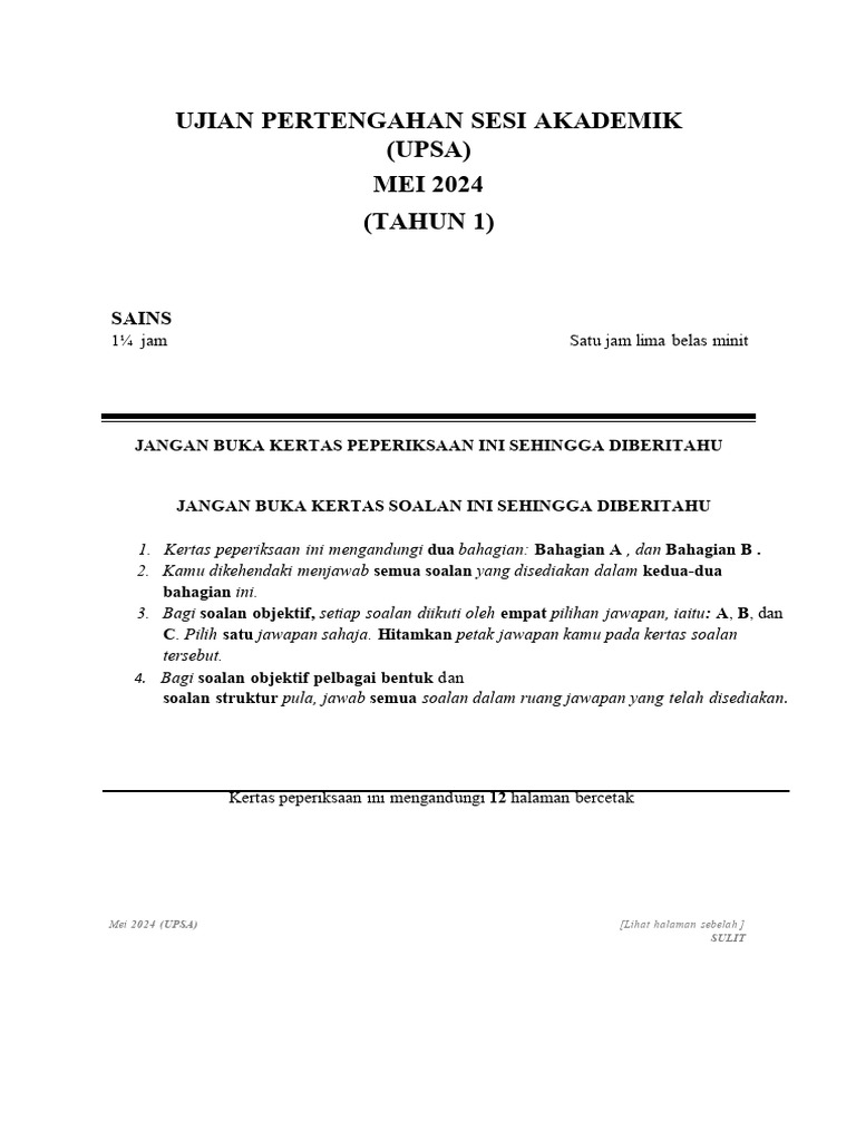 UPSA 24 Cover Depan | PDF