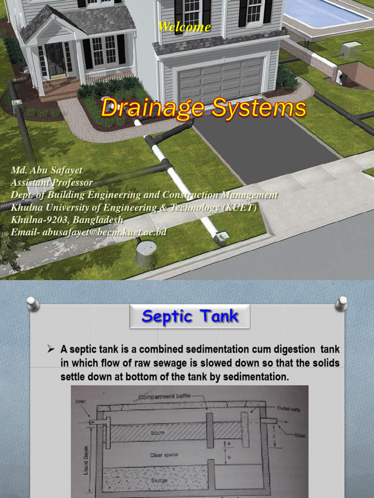 8.2 Drainage System | PDF | Septic Tank | Sewage Treatment