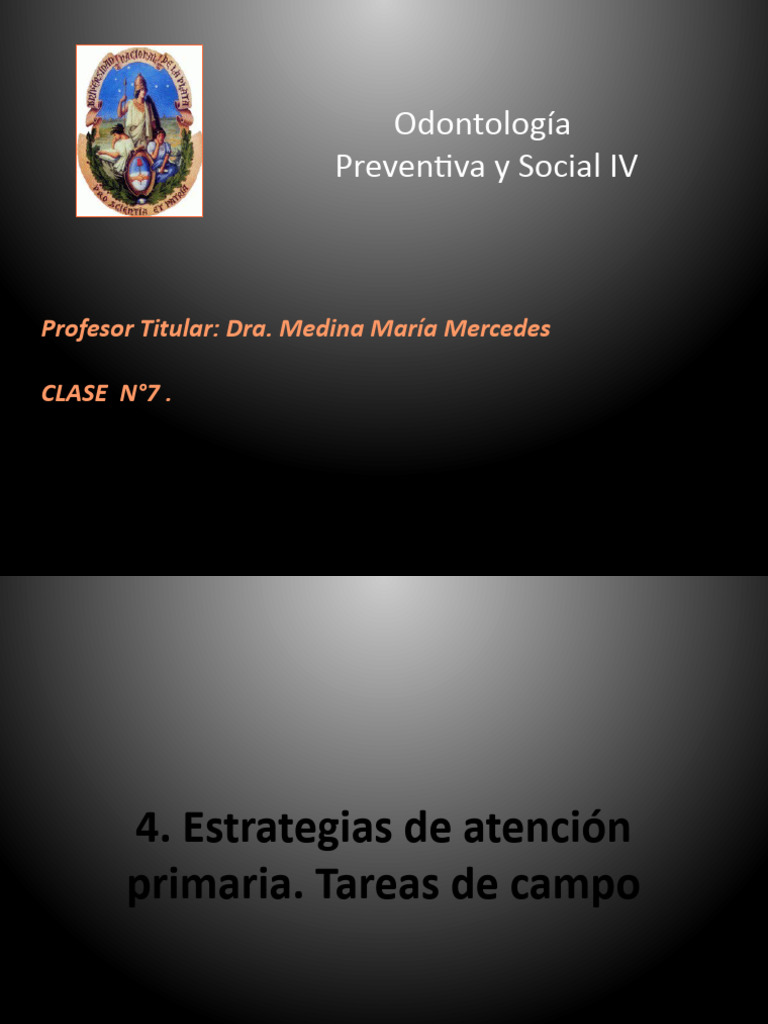 Clase 07 OPS IV | PDF | Comunidad | Educación para la salud