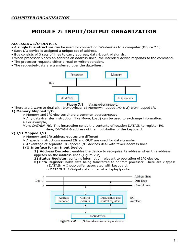 Module1b CO | PDF | Input/Output | Usb