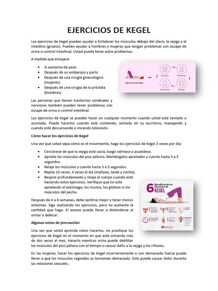 Ejercicios de Kegel | PDF
