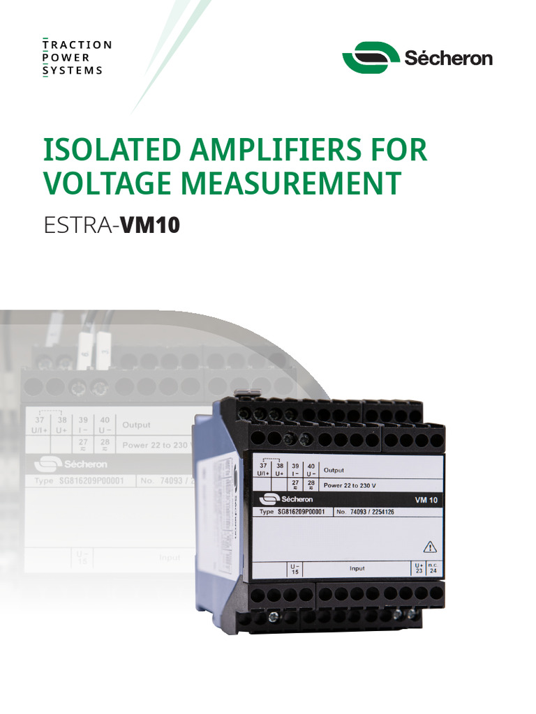 SG817910BEN D00 Brochure ESTRA VM10 08-2021 | PDF | Electrical ...