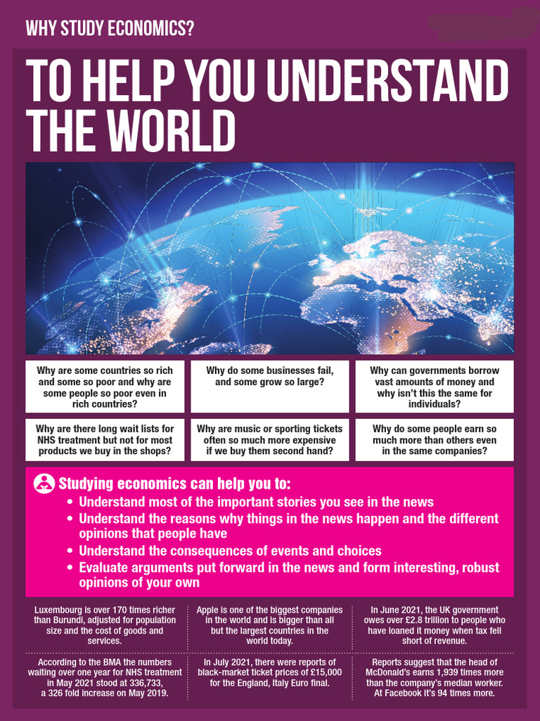 Why Study Economics Poster SetS | Download Free PDF | Economics | Poverty