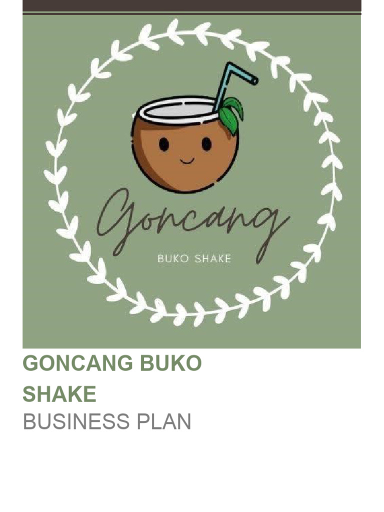 Goncang Buko Shake Business Plan | PDF | Product (Business) | Marketing