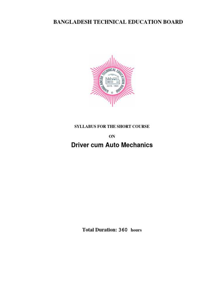 Driver Cum Auto Mechanics | PDF | Manual Transmission | Vehicles