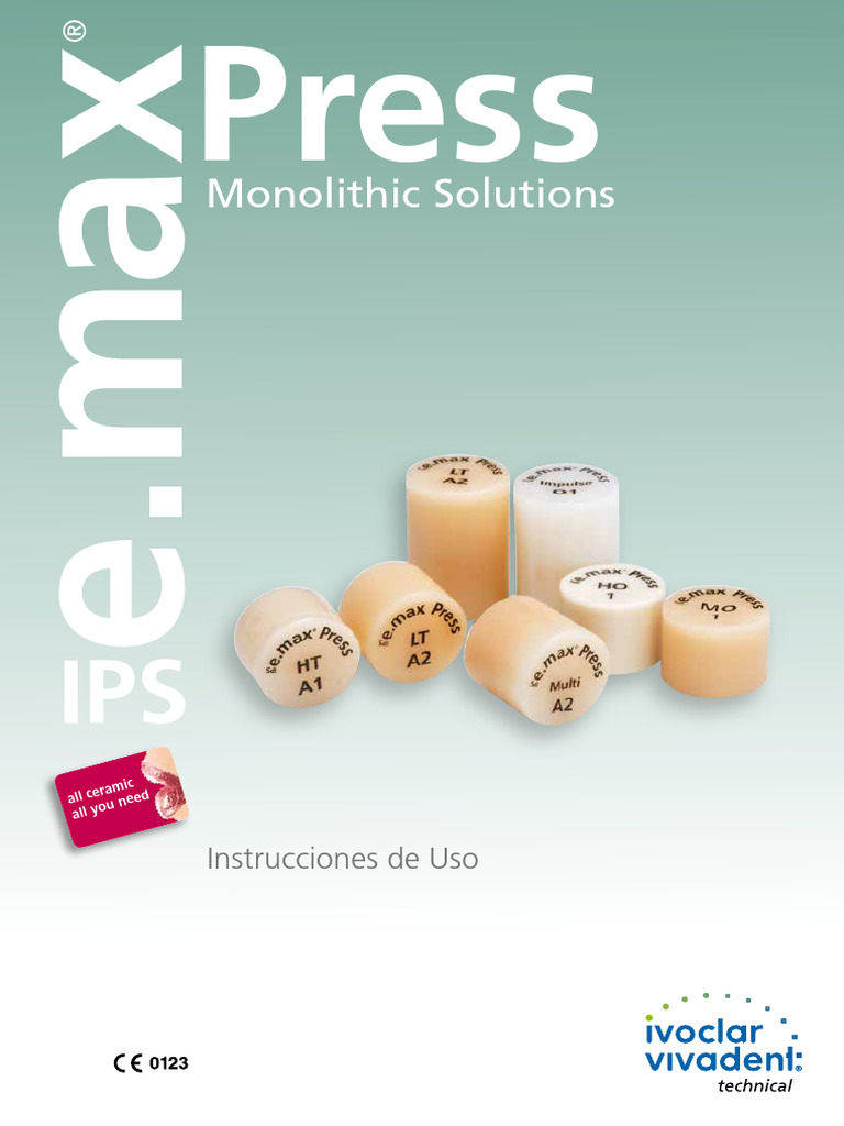 IPS E-Max Press Monolithic Solutions | PDF | Color | Lentes