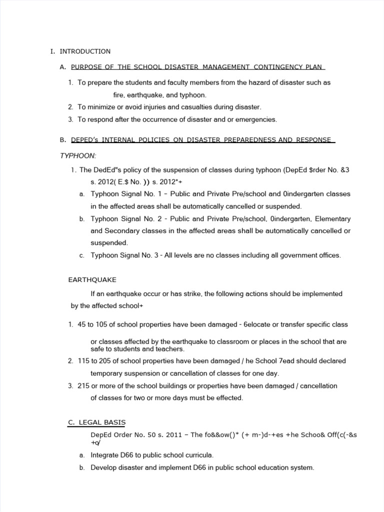 pdf-school-disaster-management-contingency-plan_compress | PDF | Emergency Management | Disaster ...