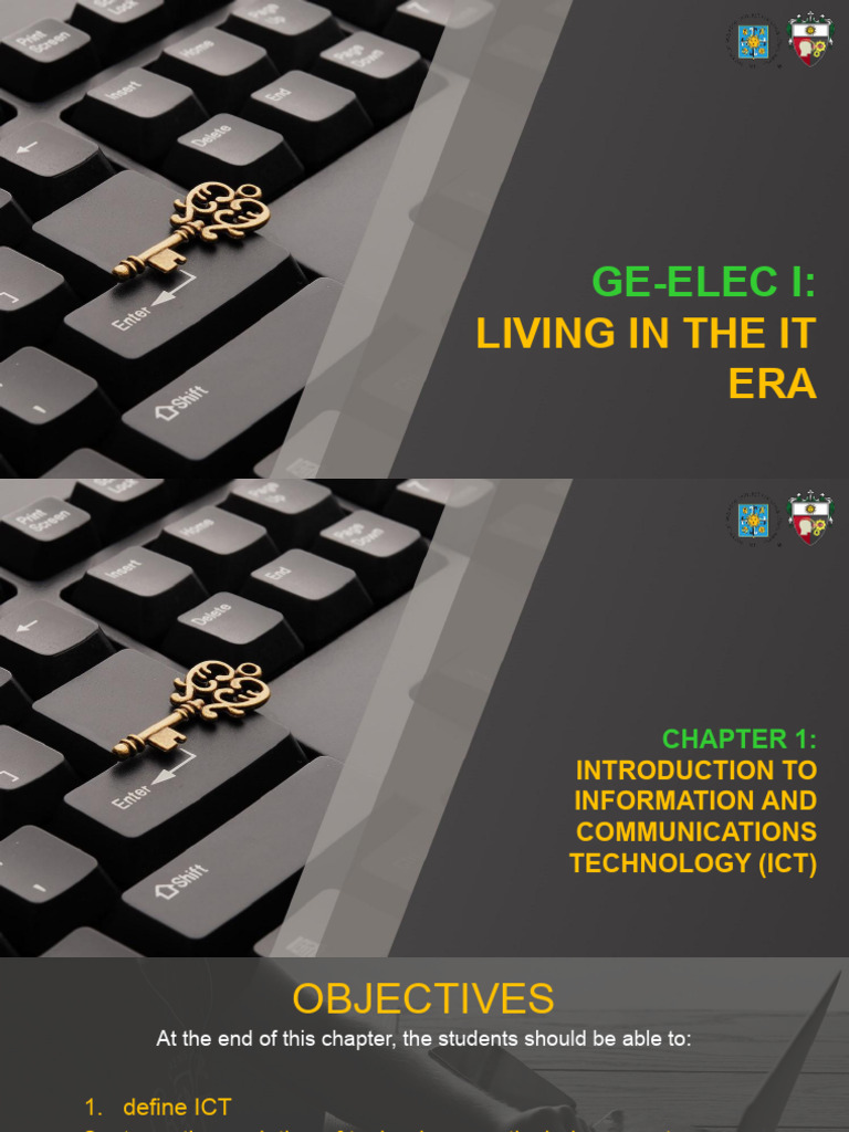 Chapter 1 - Information and Communications Technology (ICT) | PDF | Information Technology ...