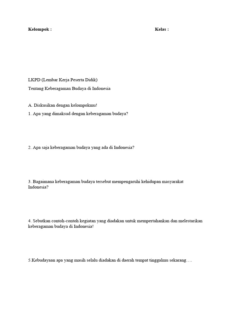 Keberagaman Budaya Indonesia | PDF